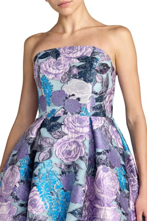 Mac Duggal Organza Strapless Gown With Pockets