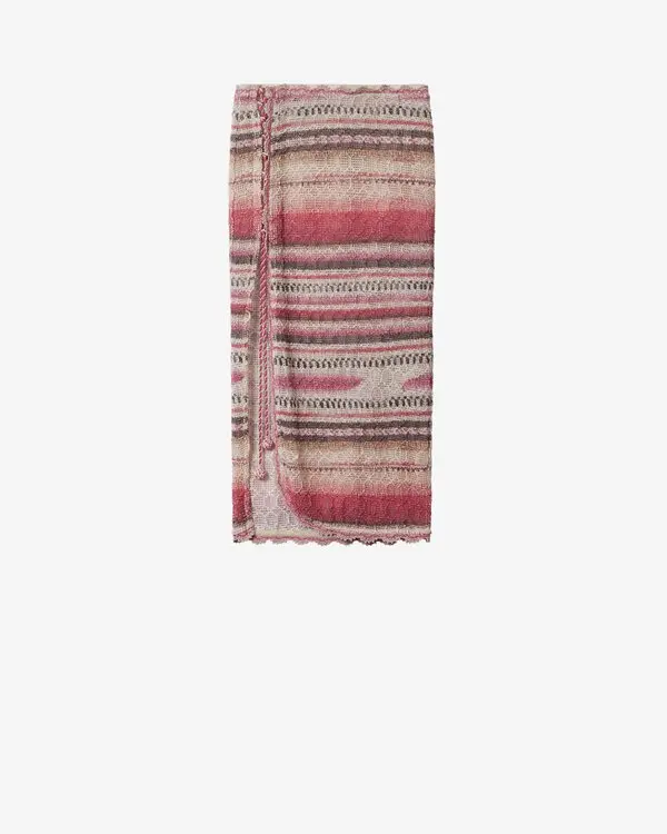 Isabel Marant Étoile Noryane Striped Mesh Skirt