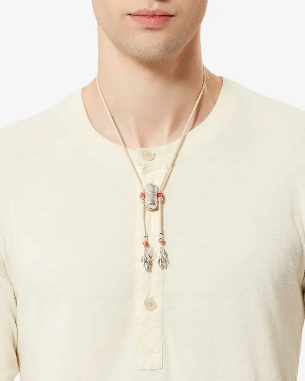 Isabel Marant Janys Necklace - Red/silver