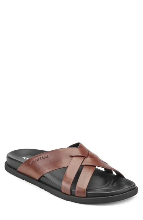 KENNETH COLE Slide Sandal - Cognac