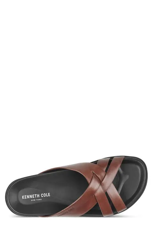KENNETH COLE Slide Sandal - Cognac