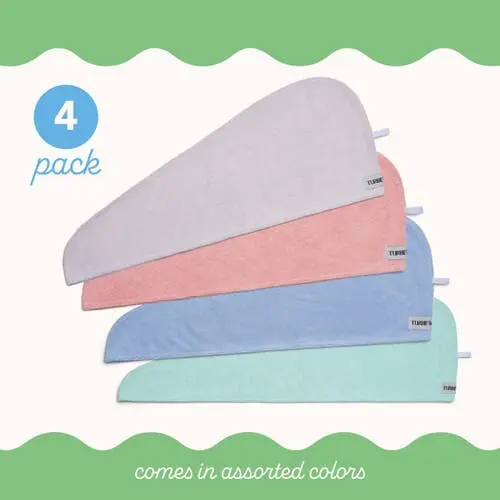 TURBIE TWIST Microfiber Hair Towels - Blue