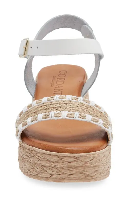 Cordani Bryce Platform Sandal - White