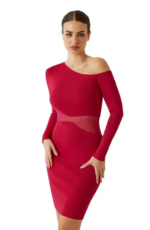 MARCIANO Long Sleeve Body-con Dress