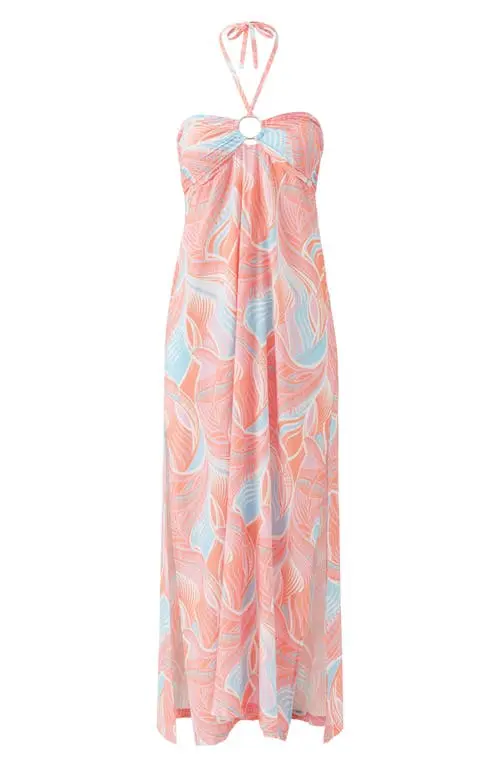 Melissa Odabash Harriet Halter Cover-up Maxi Dress
