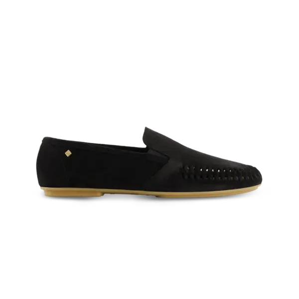 Rivieras Jazz Suede Slip-on Moccasin - Noir