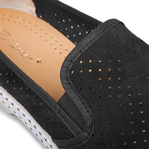 Rivieras Suede Slip-on Loafer - Black