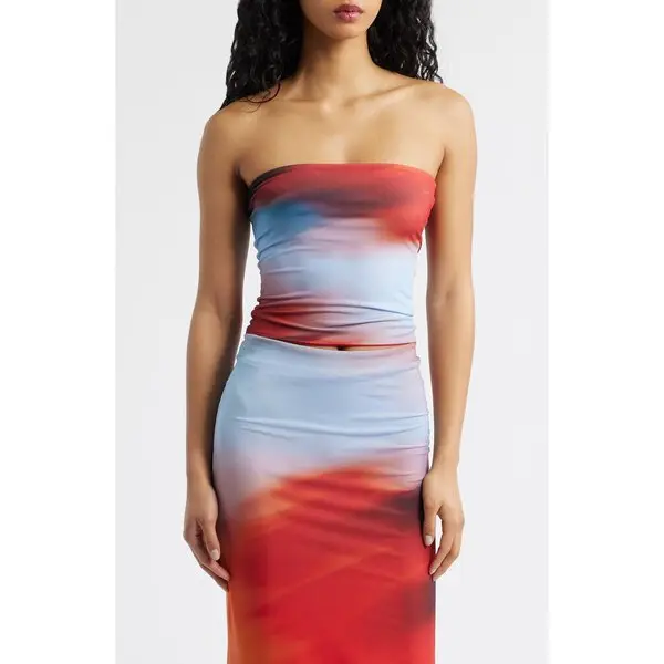 FENERS Printed Strapless Top - Rosella