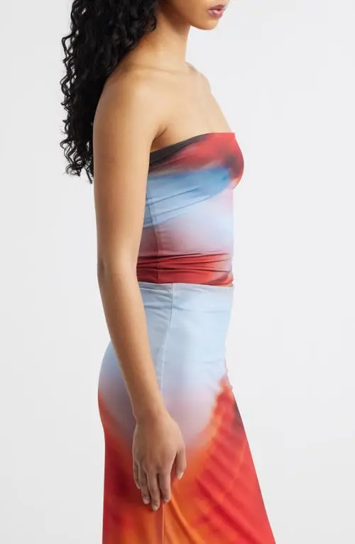 FENERS Printed Strapless Top - Rosella