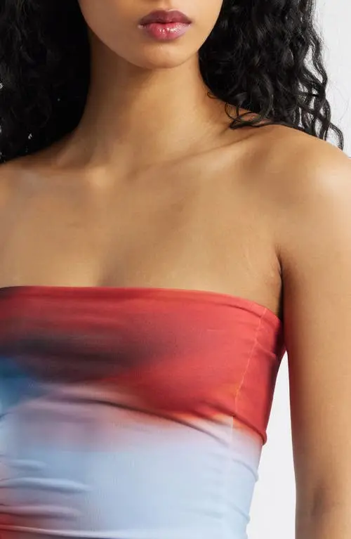 FENERS Printed Strapless Top - Rosella