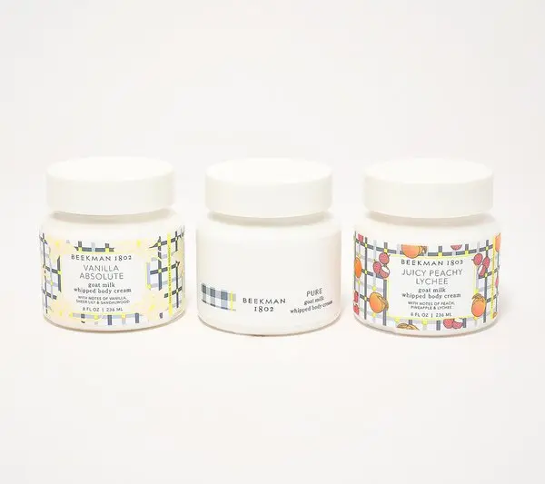 BEEKMAN 1802 Whipped Body Cream Assorted Trio - One-color