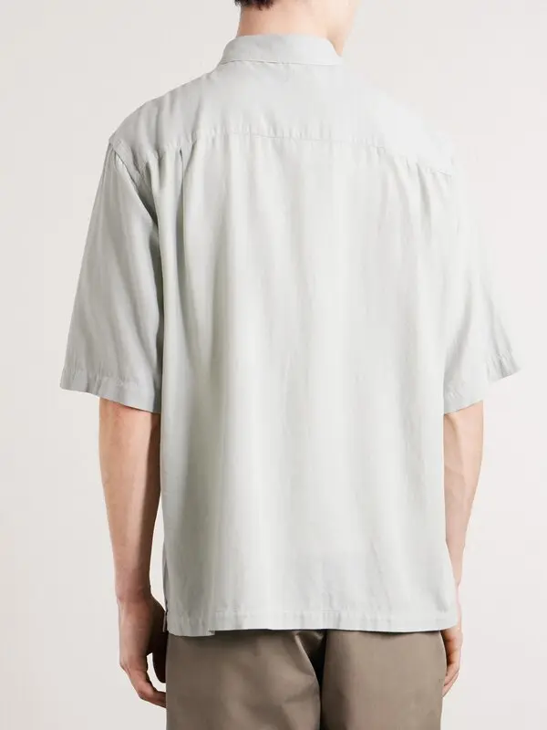 ATON Cotton And Silk-blend Shirt