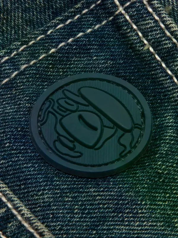 AAPE BY *A BATHING APE Logo Embroidered Denim Shorts