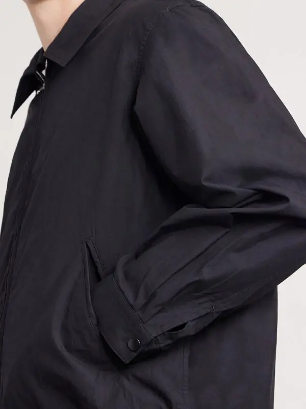 ATON Cotton-blend Gabardine Harrington Jacket