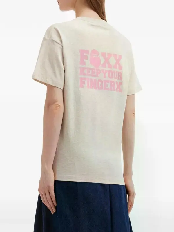 FINGERCROXX Round-neck T-shirt - Neutrals