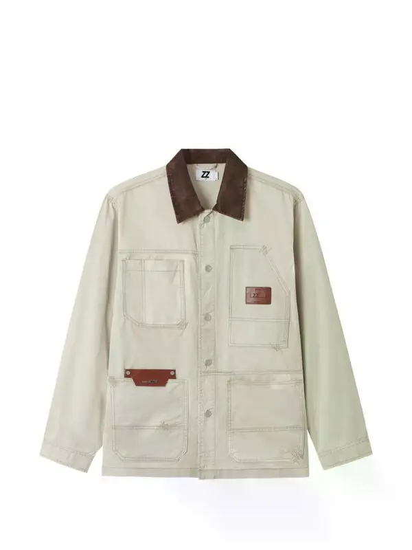 Izzue Logo-patch Shirt Jacket
