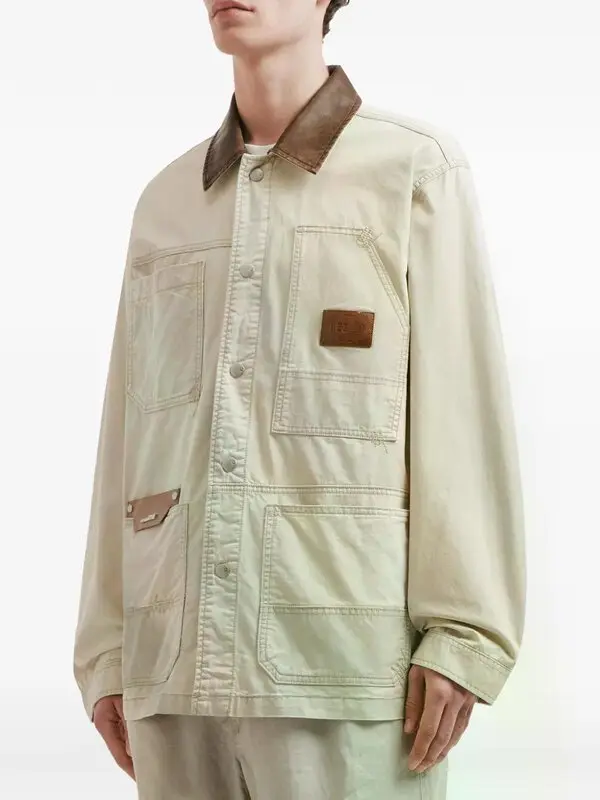 Izzue Logo-patch Shirt Jacket