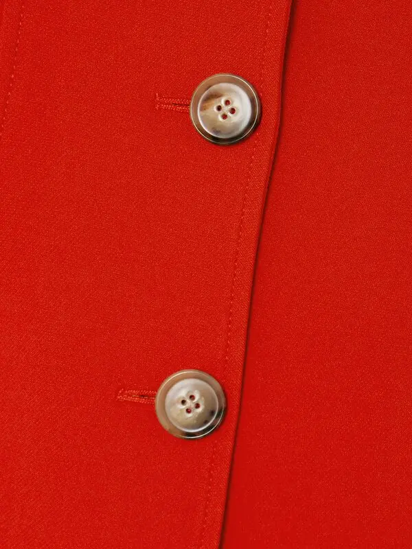 Veronica Beard Jessup Crepe Vest - Red