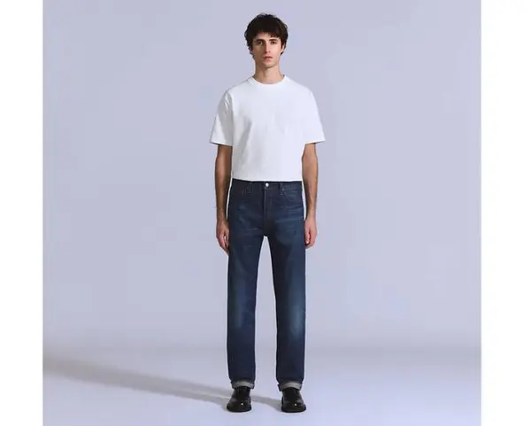 LEVI'S 1980's 501 Original Fit Selvedge Jeans - Clipper