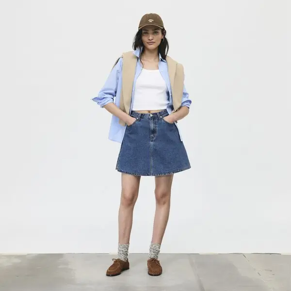 LEVI'S Mini Flounce A-line Skirt - Night Market