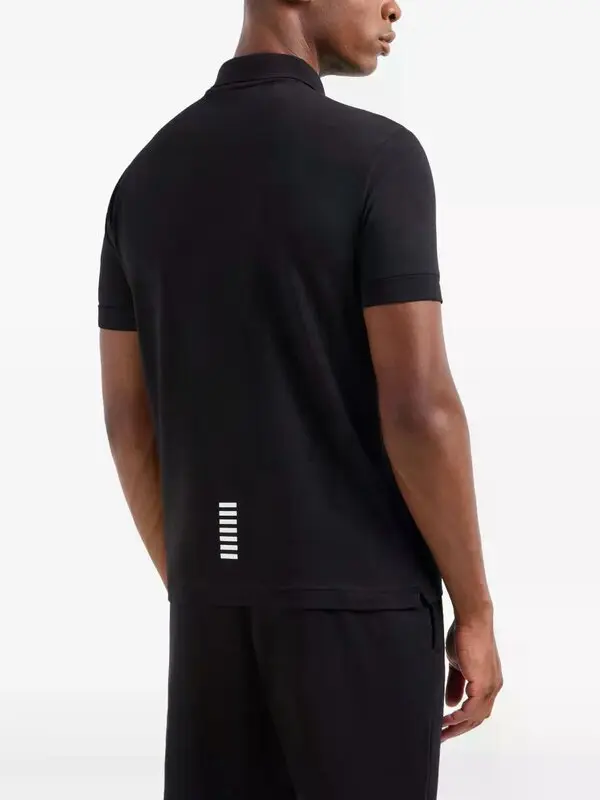 EA7 Logo-embossed Polo Shirt