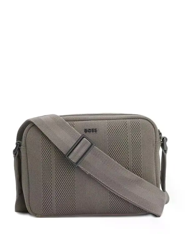 BOSS Logo-detail Messenger Bag - Neutrals