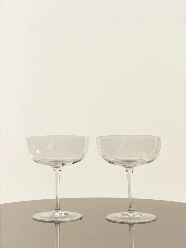 LOBMEYR Rothschild Stars Champagne Cups Set Of Two