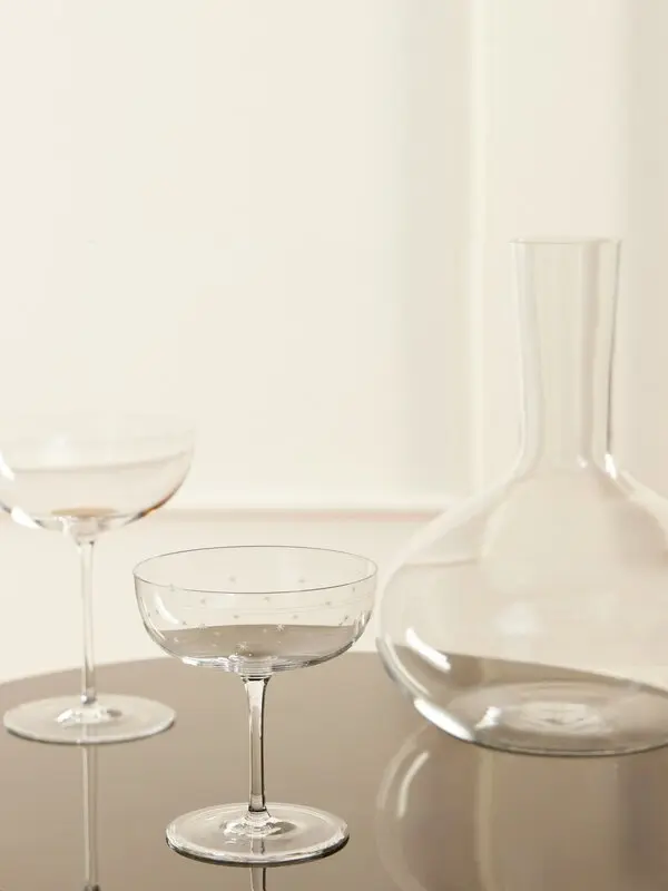 LOBMEYR Rothschild Stars Champagne Cups Set Of Two