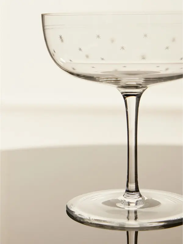 LOBMEYR Rothschild Stars Champagne Cups Set Of Two