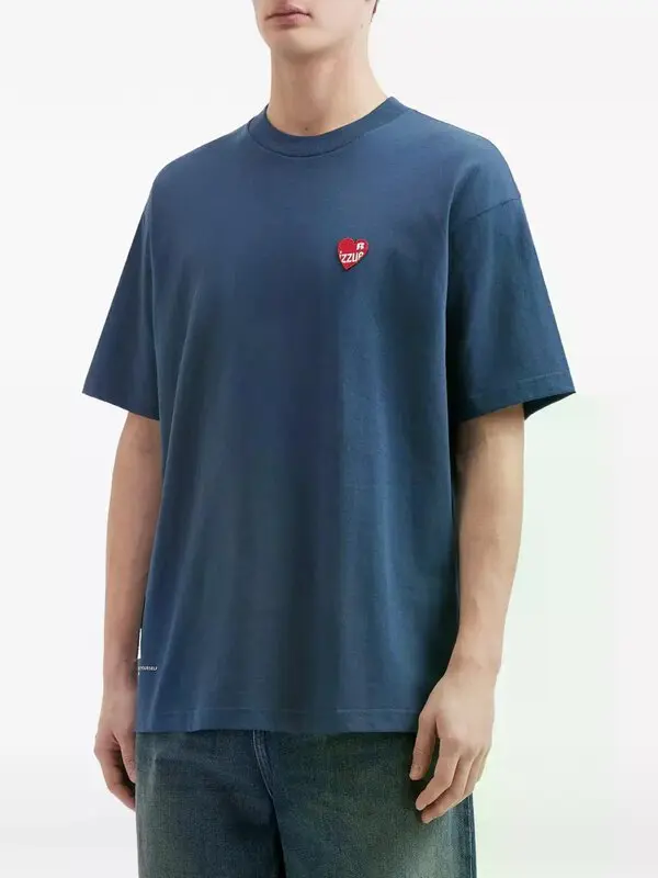 Izzue Heart-patch T-shirt - Blue