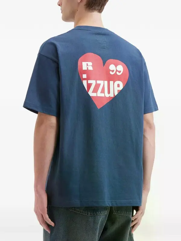 Izzue Heart-patch T-shirt - Blue