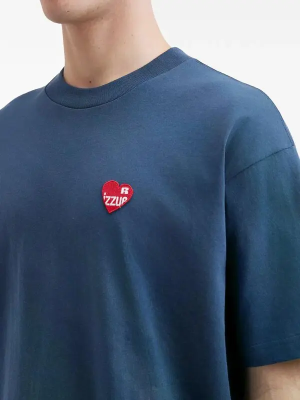 Izzue Heart-patch T-shirt - Blue