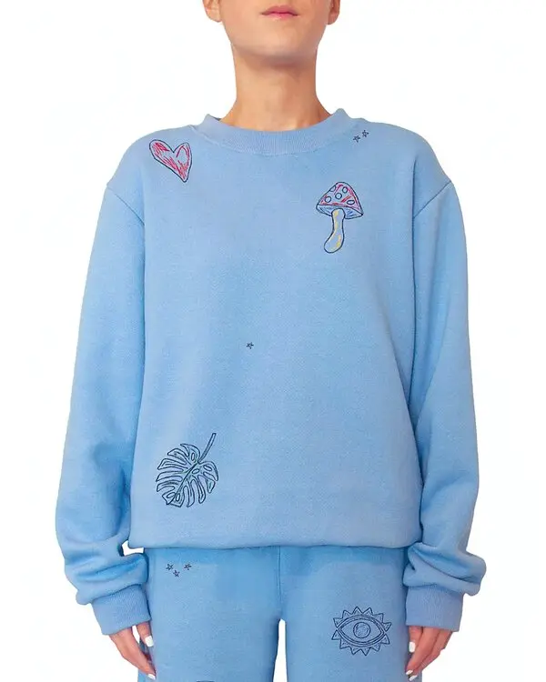 C.BONZ Scribble Doodles Oversized Pullover