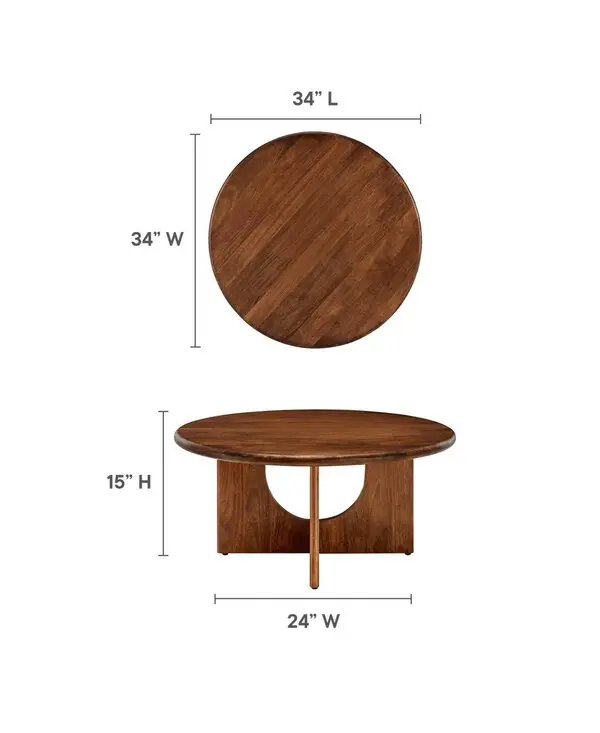 MODWAY Rivian Round 34 Coffee Table