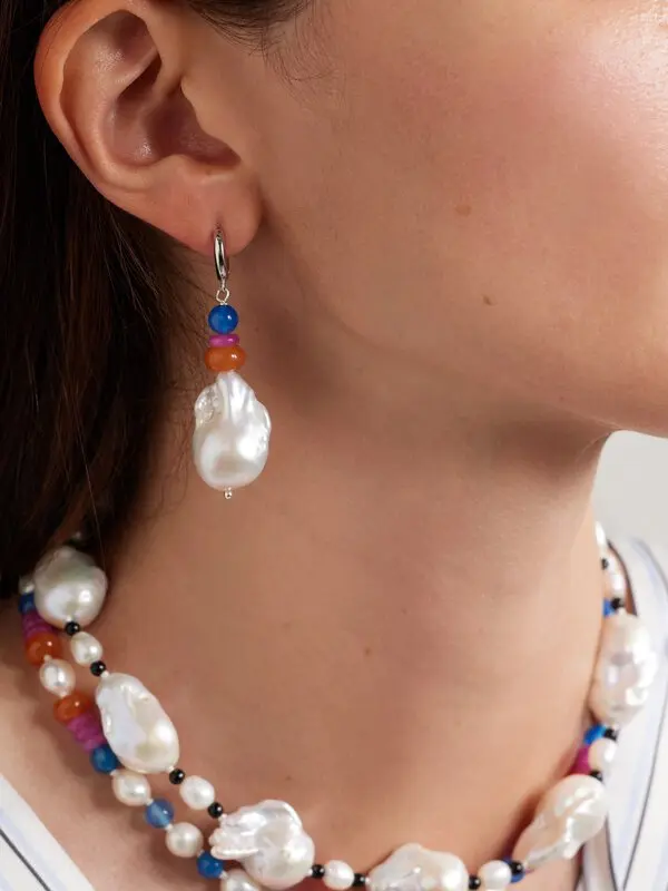 GOHAR WORLD Turkish Delight Silver-tone Dangle Earrings