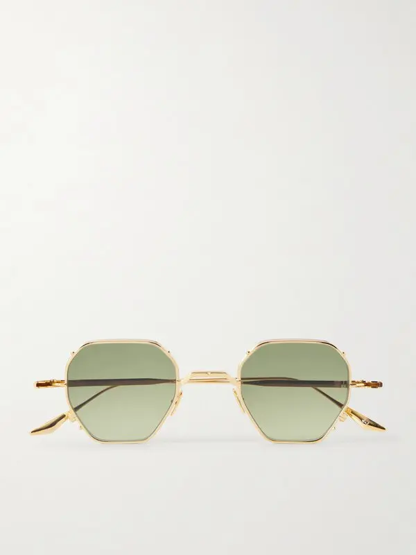JACQUES MARIE MAGE Verlaine Octagon Sunglasses - Gold