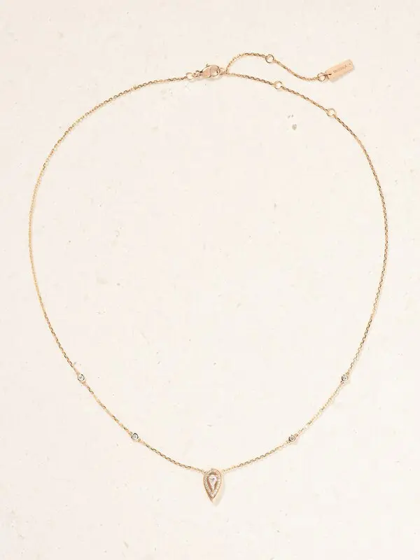 Messika 18-karat Rose Diamond Fiery Necklace