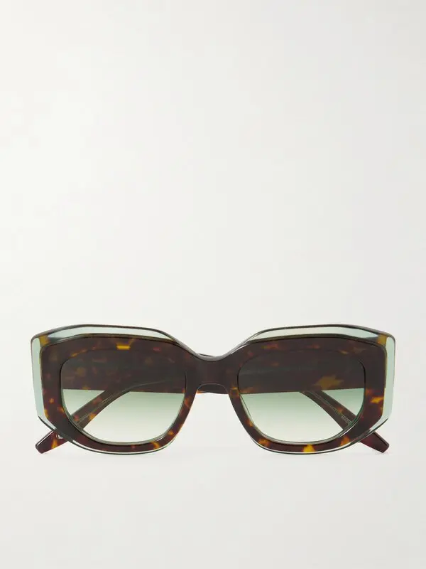 Barton Perreira Crescendo Square-frame Sunglasses - Tortoiseshell