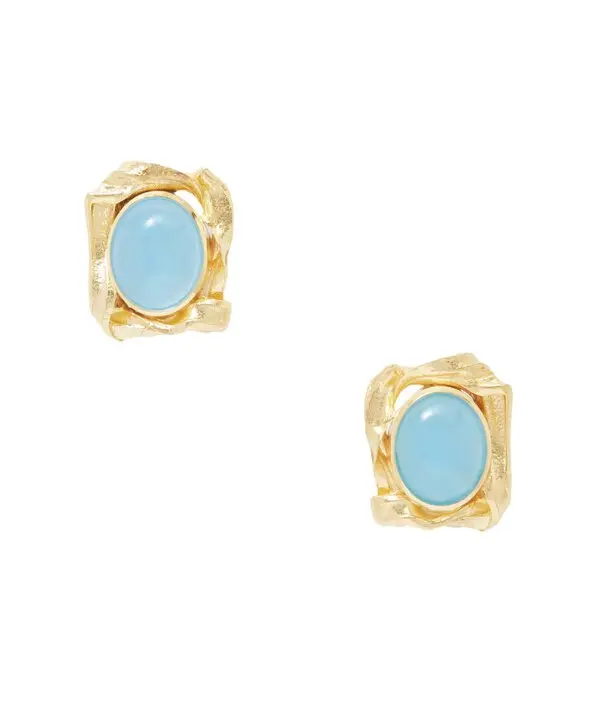 Completedworks Gold-plated And Resin Earrings - Blue