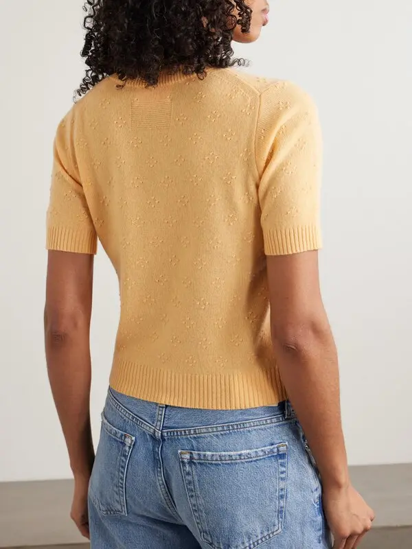 Guest In Residence Compass Cashmere T-shirt - Yellow