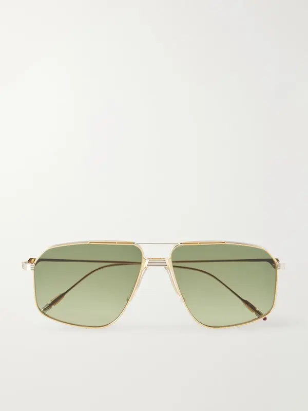 JACQUES MARIE MAGE Jagger Aviator-style Sunglasses - Gold