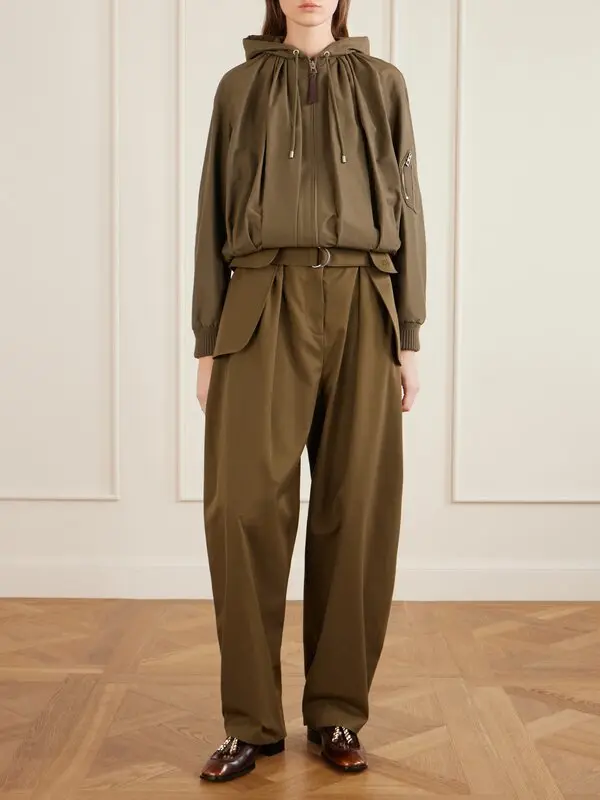 Loewe Embellished Leather Loafers