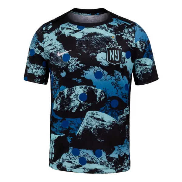 Nike Gotham Fc Nwsl Short-sleeve Pre-match Top - Blue