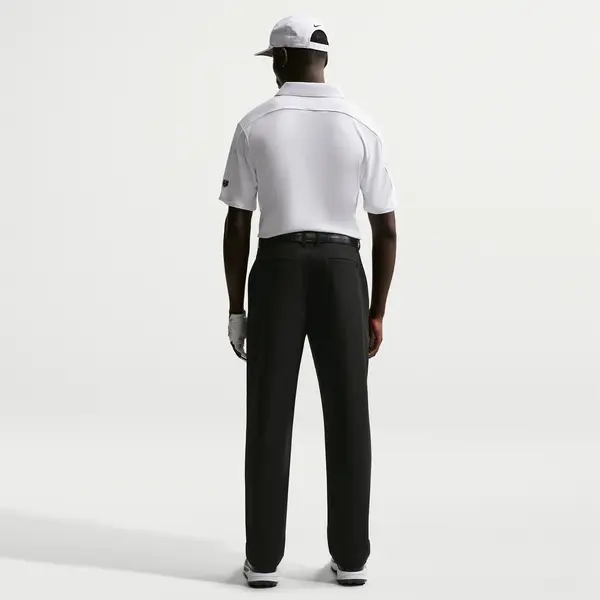 Nike Par Dri-fit Sleeve Logo Golf Polo - White