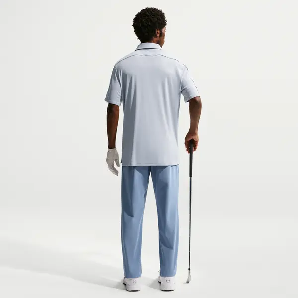Nike Par Dri-fit Sleeve Logo Golf Polo - Grey
