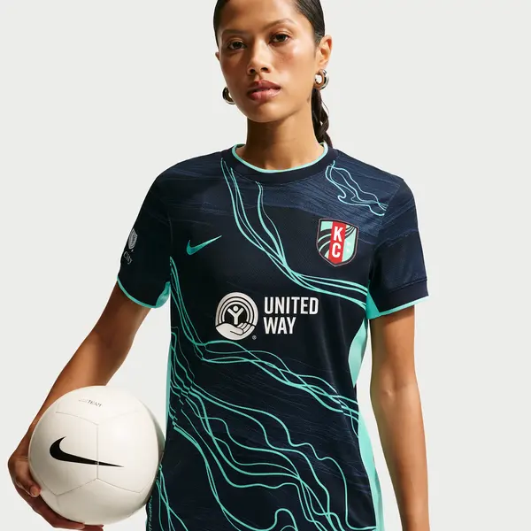 Nike Kansas City Current Stadium Away Dri-fit Nwsl Replica Jersey - Blue