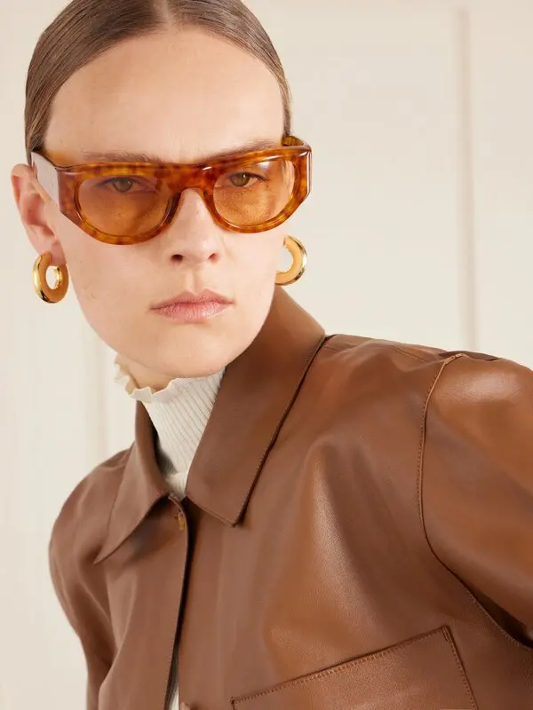 JACQUES MARIE MAGE D-frame Tortoiseshell Sunglasses