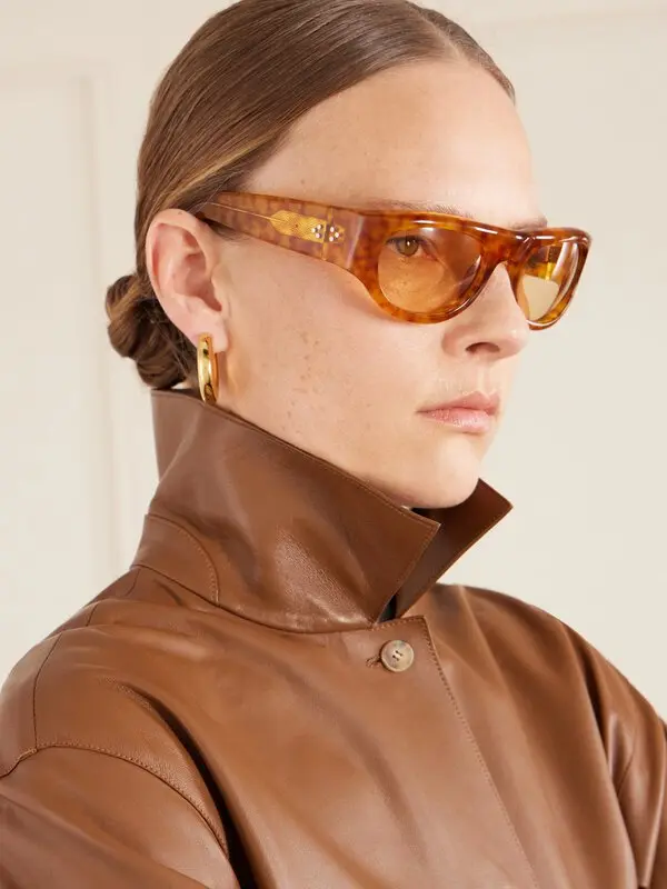 JACQUES MARIE MAGE D-frame Tortoiseshell Sunglasses