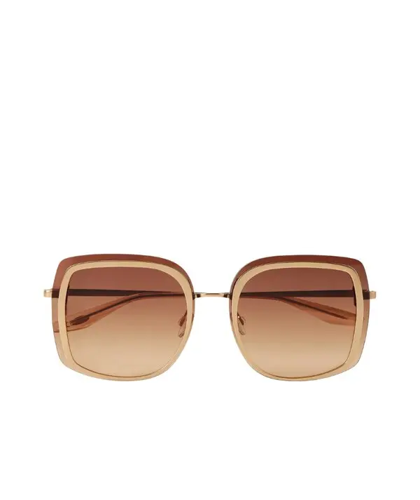 Barton Perreira Halima Oversized Square Sunglasses - Rose Gold