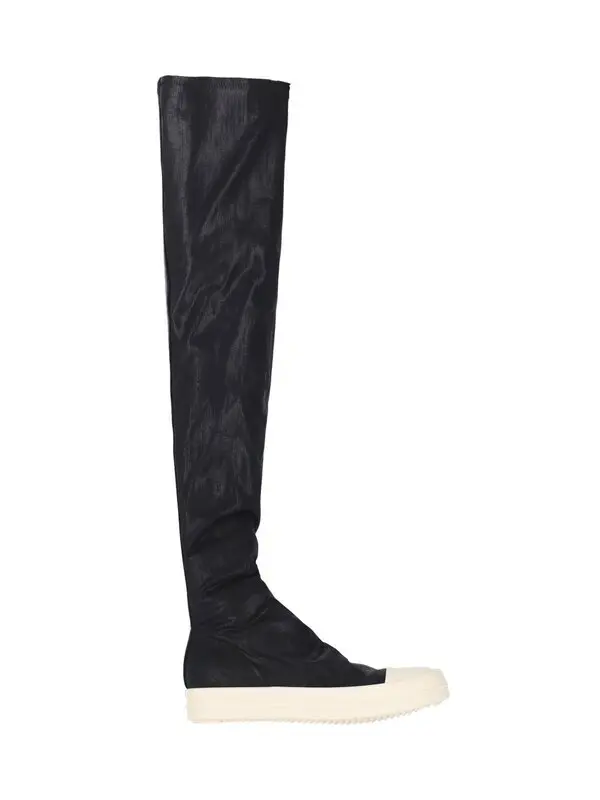 Rick Owens High Socks Sneaks Boots - Black